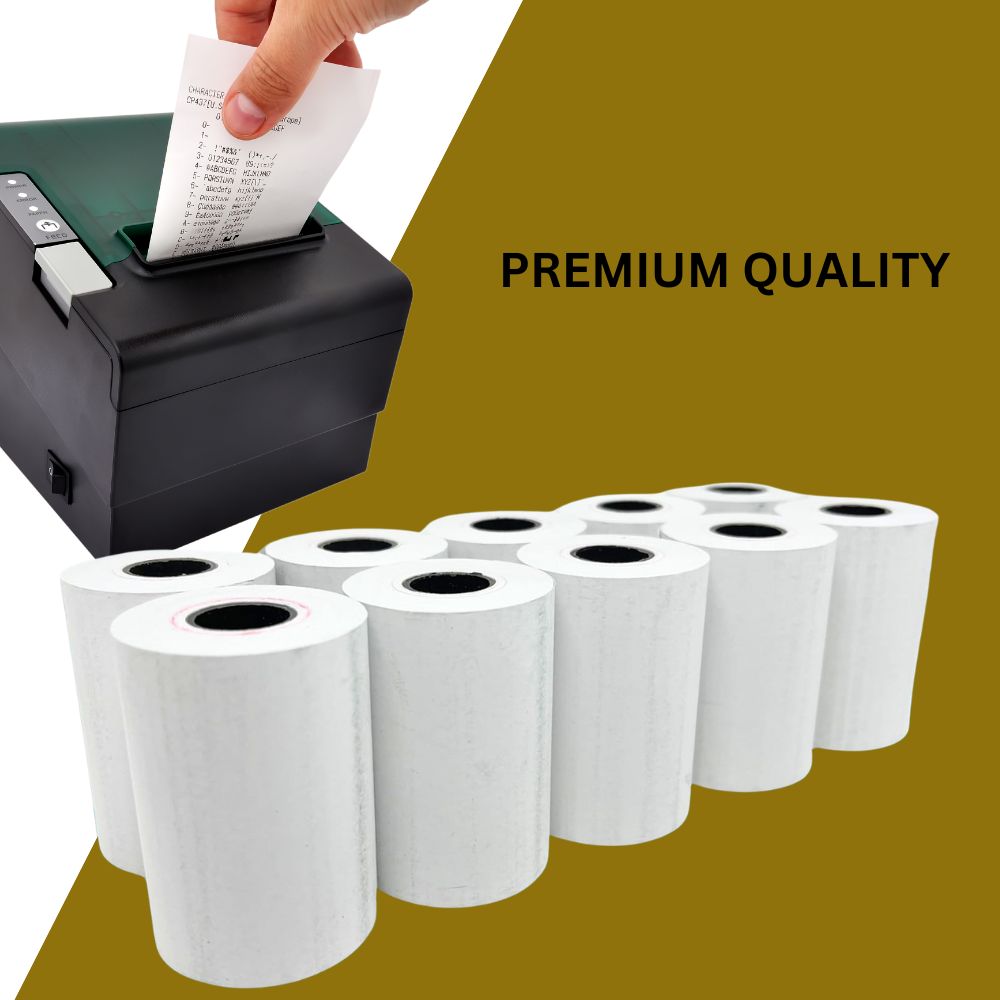 TGL Packaging™ 57x40mm Premium Thermal Paper Till Receipt Roll for PDQ ...