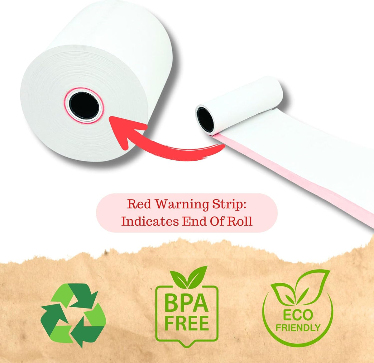 TGL Packaging™ 80x80mm Premium Thermal Paper Till Receipt Roll for PDQ ...