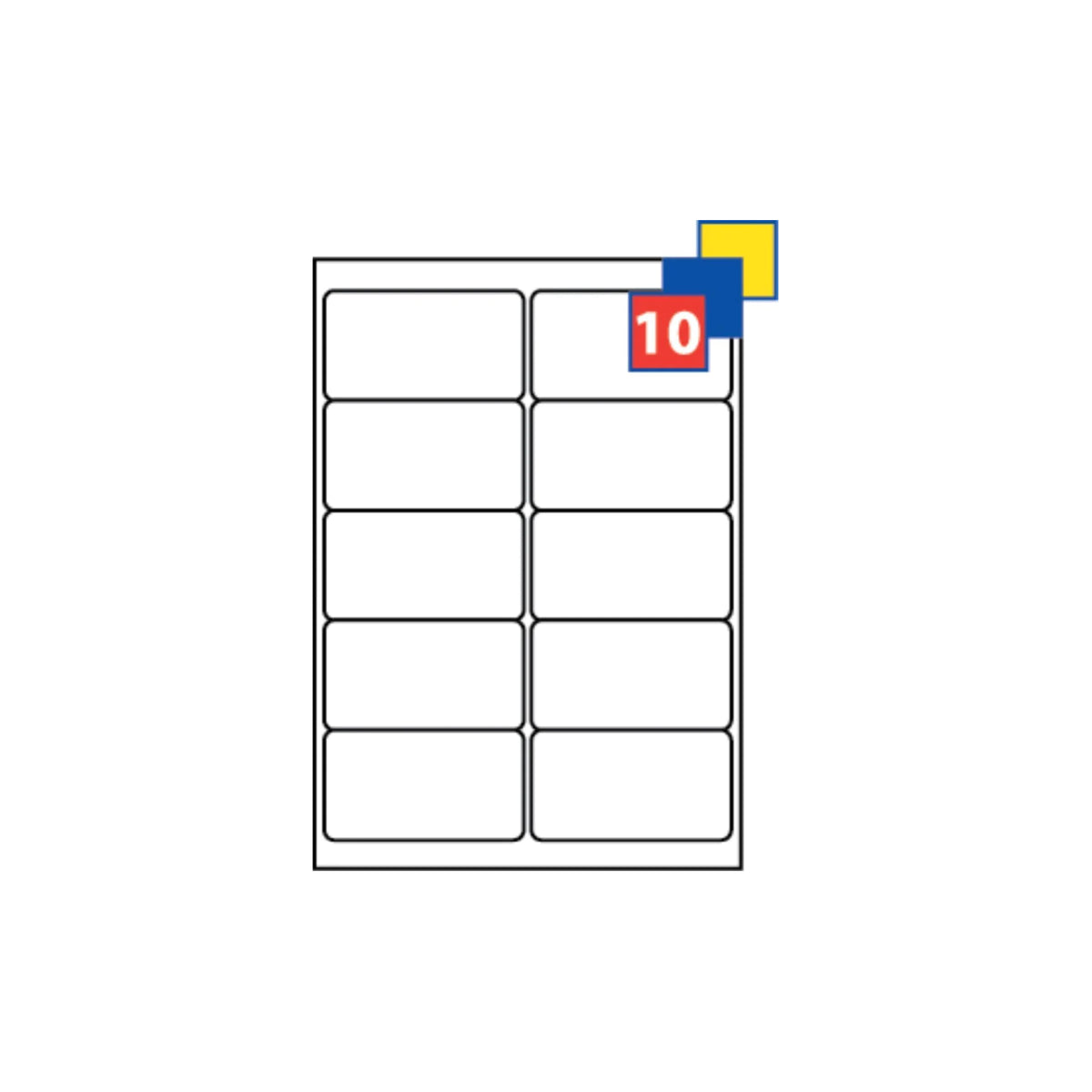 10 Label Per A4 Page Sticky Laser Address Labels - (99.1 x 57mm) – TGL ...